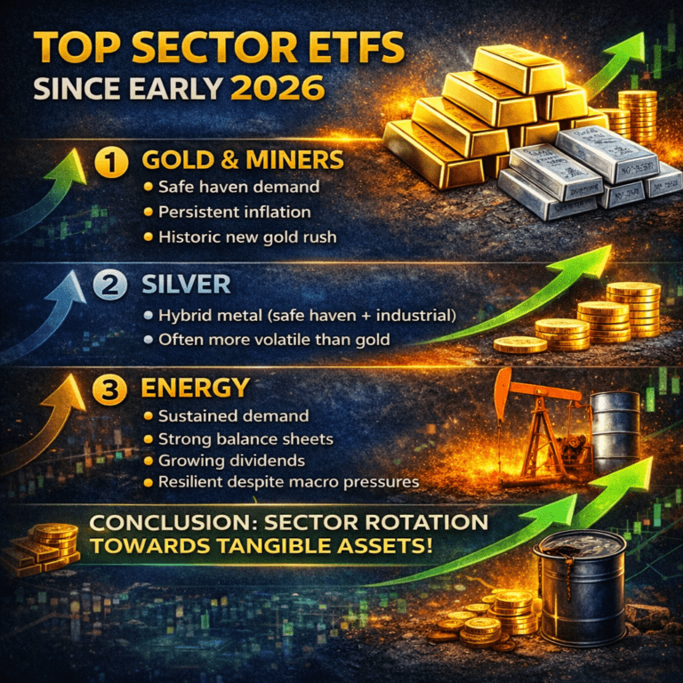 Best Sector ETFs 2026: Gold, Silver, Energy